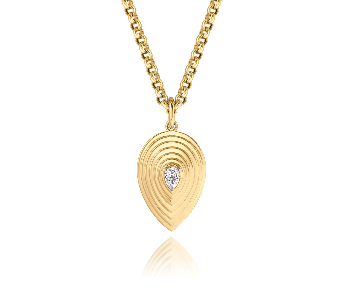 Large Pear Shape Diamond Layered Pear Necklace – Phillips House