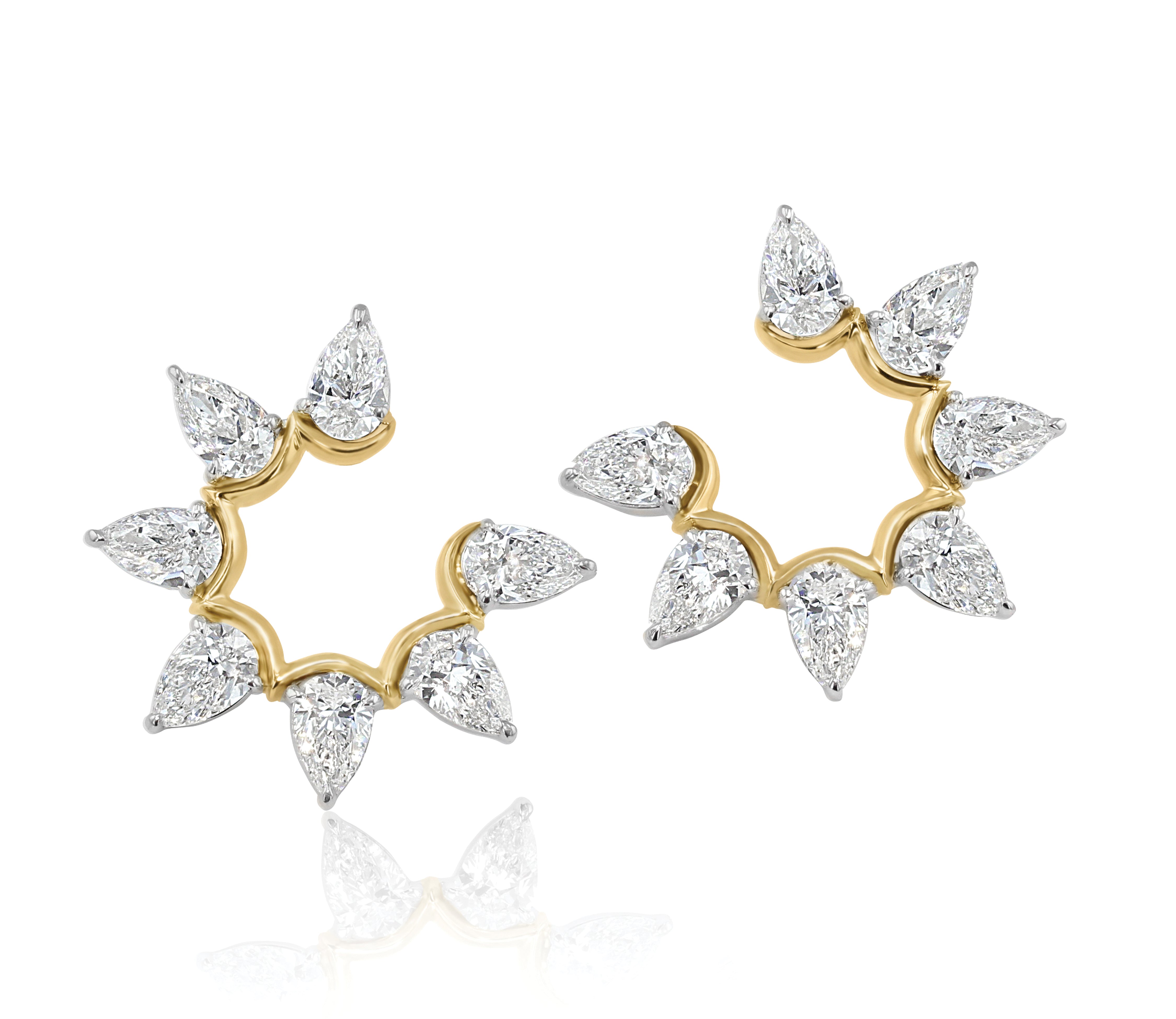 Pear Diamond Fan Earrings – Phillips House