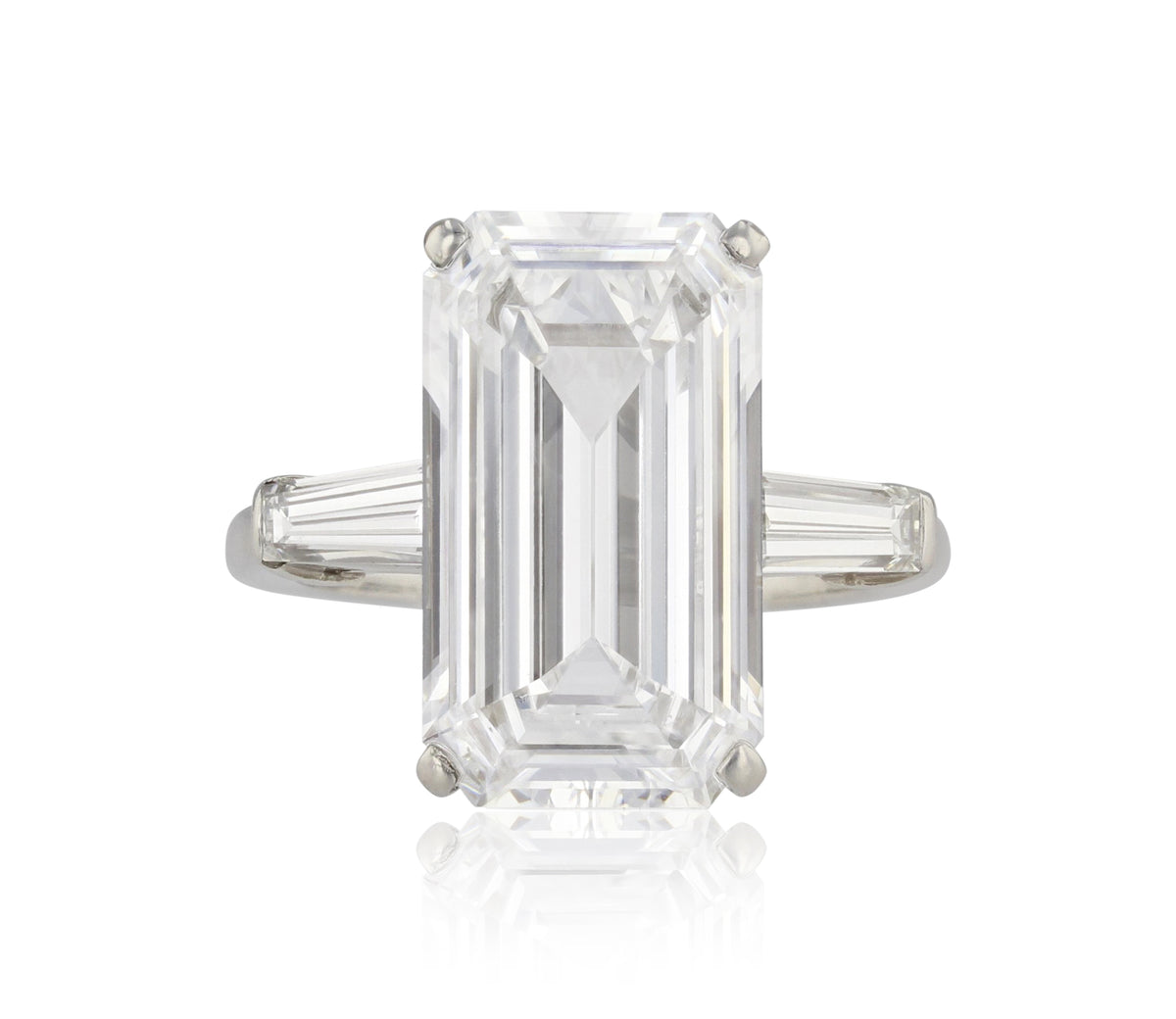 Emerald Cut & Tapered Baguette Engagement Ring – Phillips House
