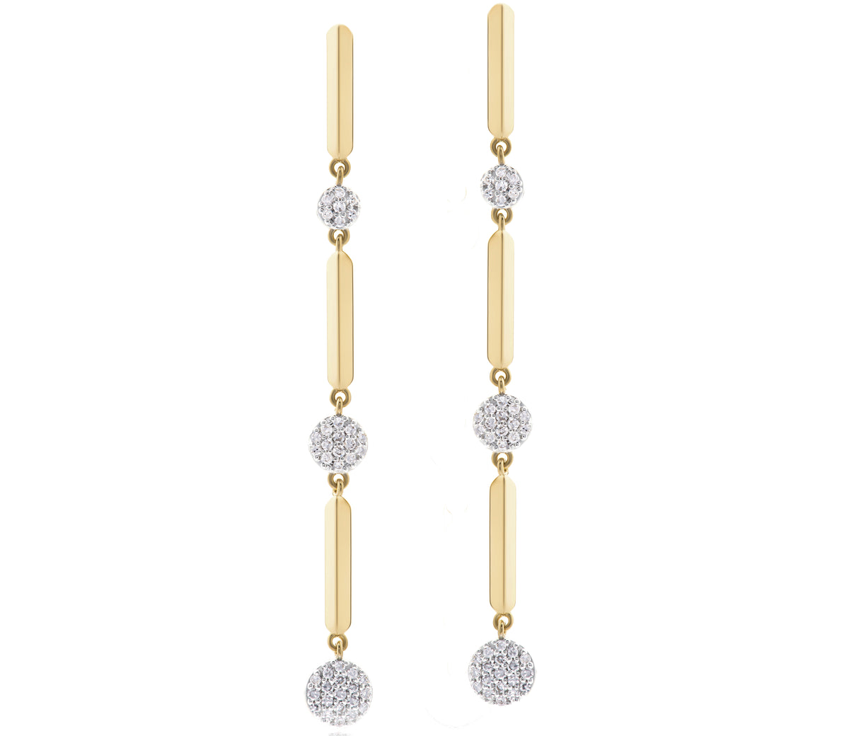 Knife Edge Triple Graduating Infinity Drop Earrings – Phillips House