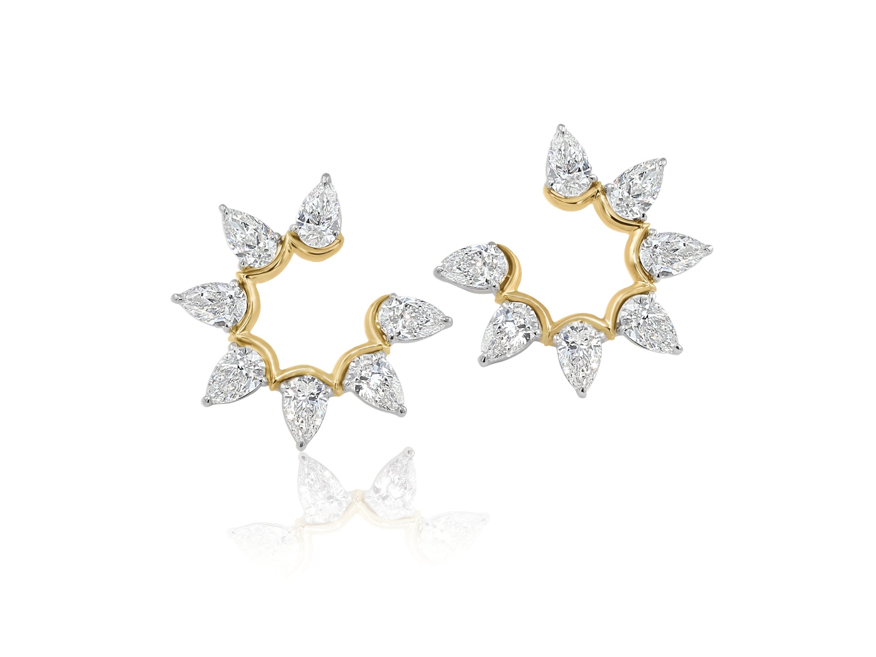Pear Diamond Fan Earrings – Phillips House